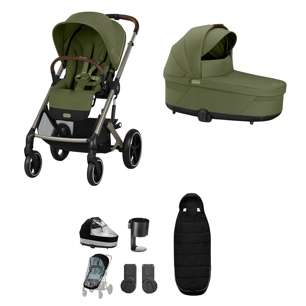 Cybex Balios S Lux 8 Piece Bundle - Moss Green – Chelsea Baby