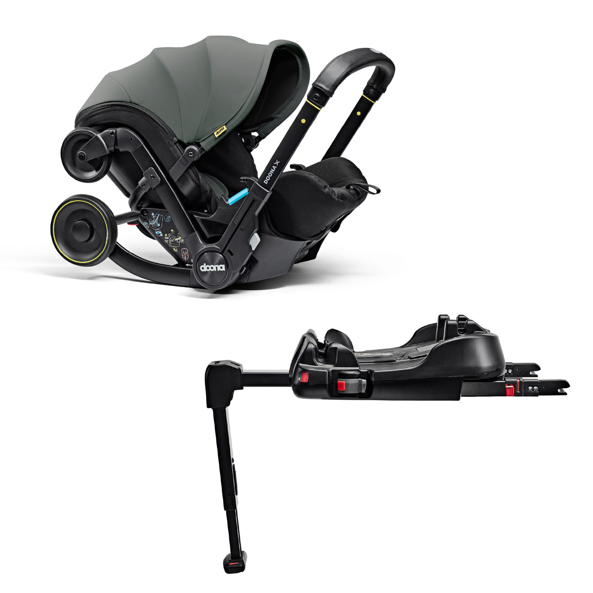 Doona X Car Seat Stroller and Base - Slate Green | Chelsea Baby