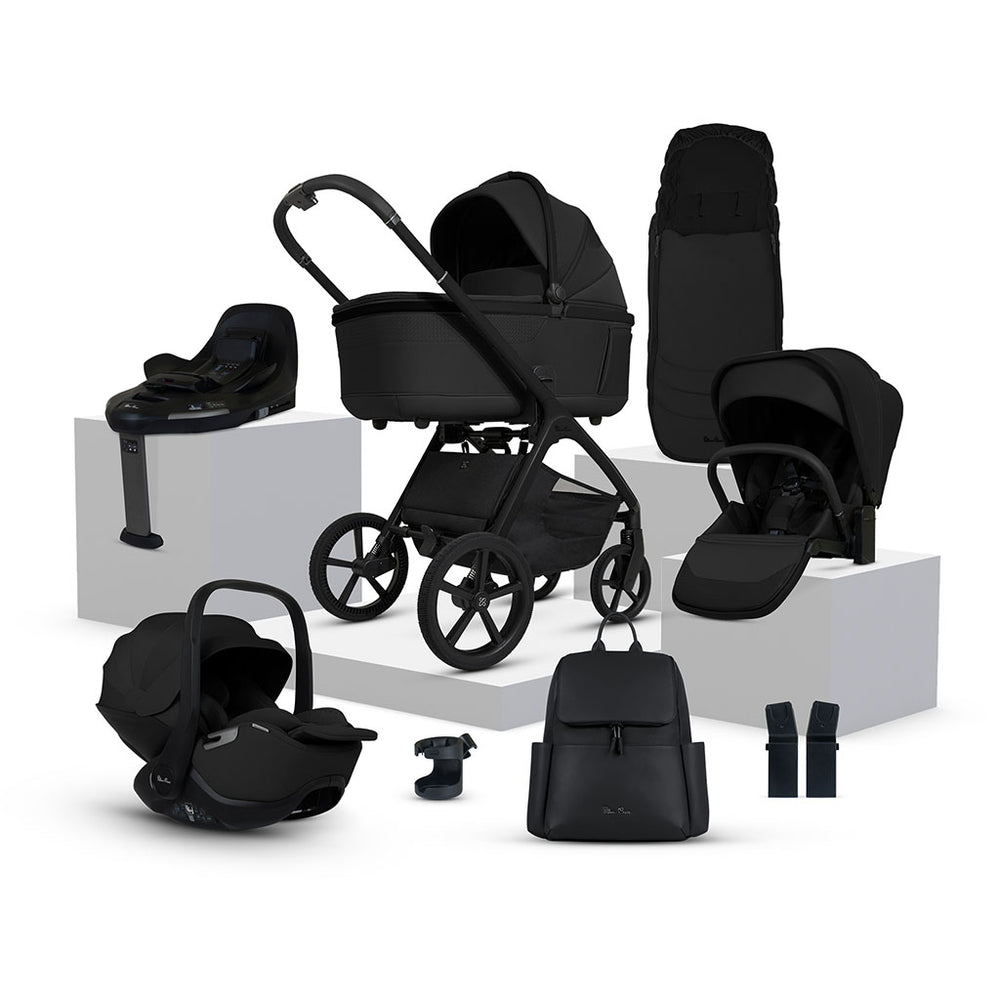 Silver Cross Cove Pushchair Ultimate 360 Car Seat Bundle - Onyx ...