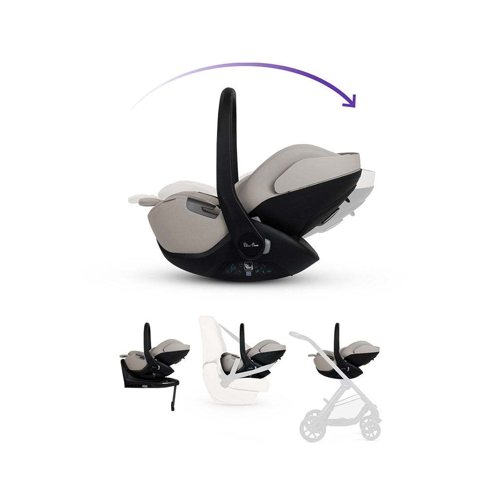 Silver Cross Reef 2 360° Bundle With Car Seat, Ganache Black – Chelsea Baby