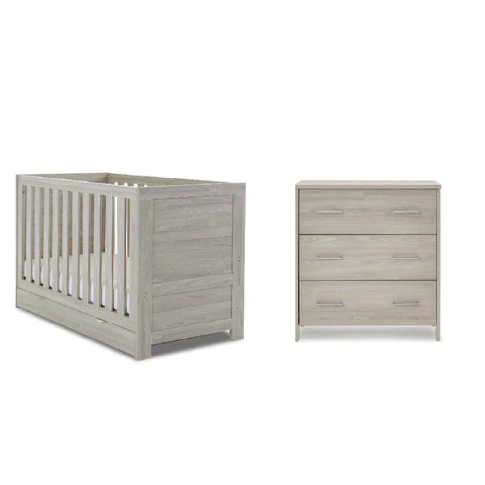 Obaby Nika 2 Piece Room Set and Under drawer & Chelsea Baby
