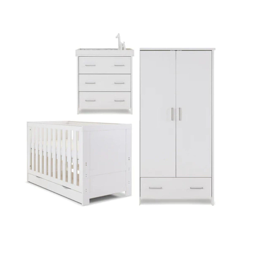 Obaby Nika 3 Piece Room Set and Under drawer & Chelsea Baby